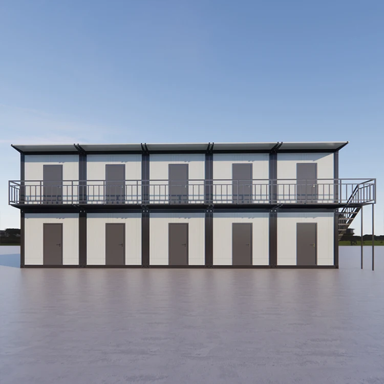 Low Cost Portable Prefab Two Story Flat Pack Homes 20 40 Ft Units Large ...