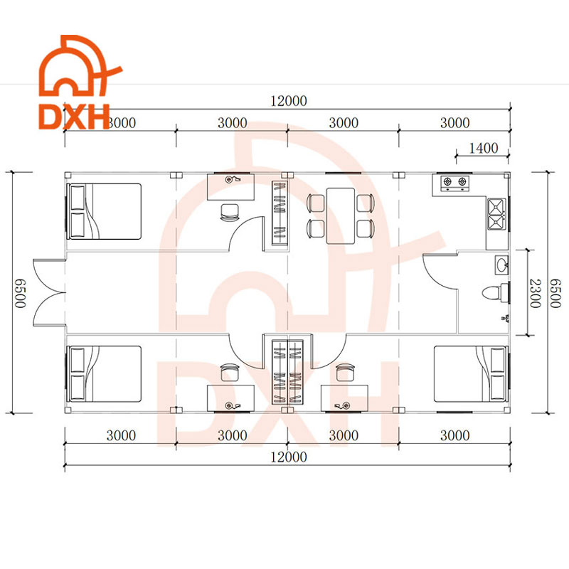40ft Modular Container House | DXH Container House