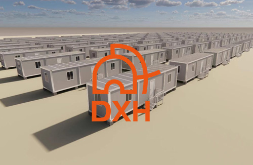 Maisons de conteneurs dans les installations de migrants | Maison de ...