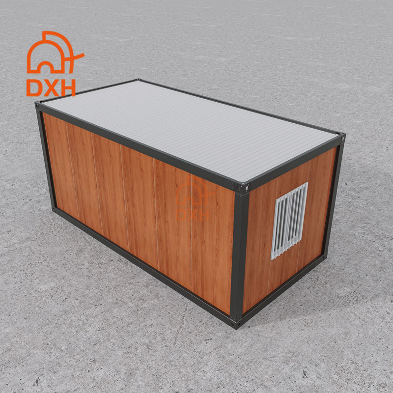 Wood Grain Finish Container Garage | DXH Container