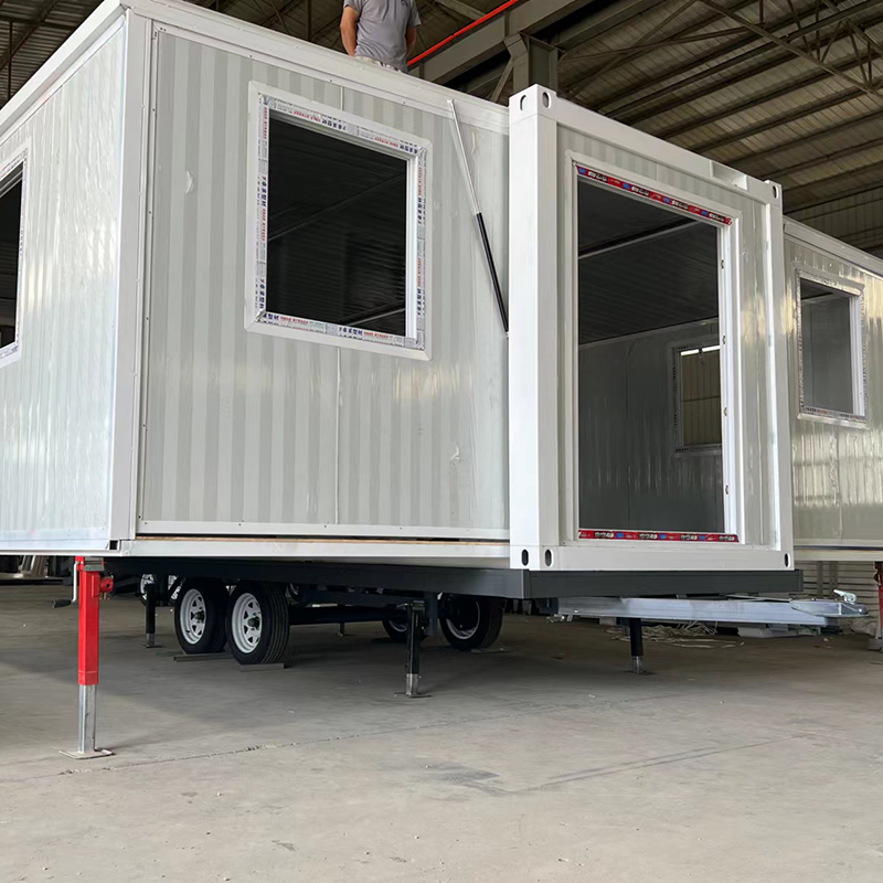 Expandable Container House with Trailer 20' Steel Container Tiny House ...