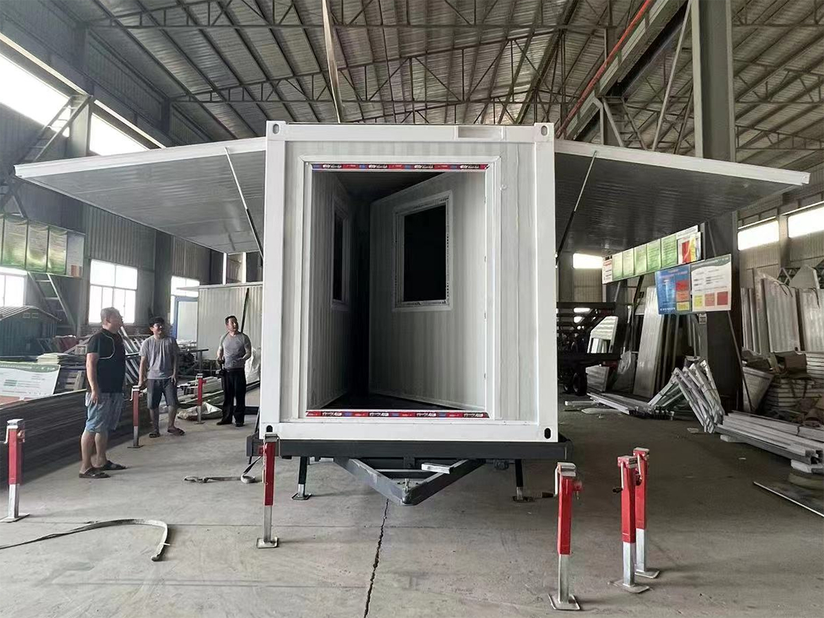 Expandable Container House with Trailer 20' Steel Container Tiny House ...