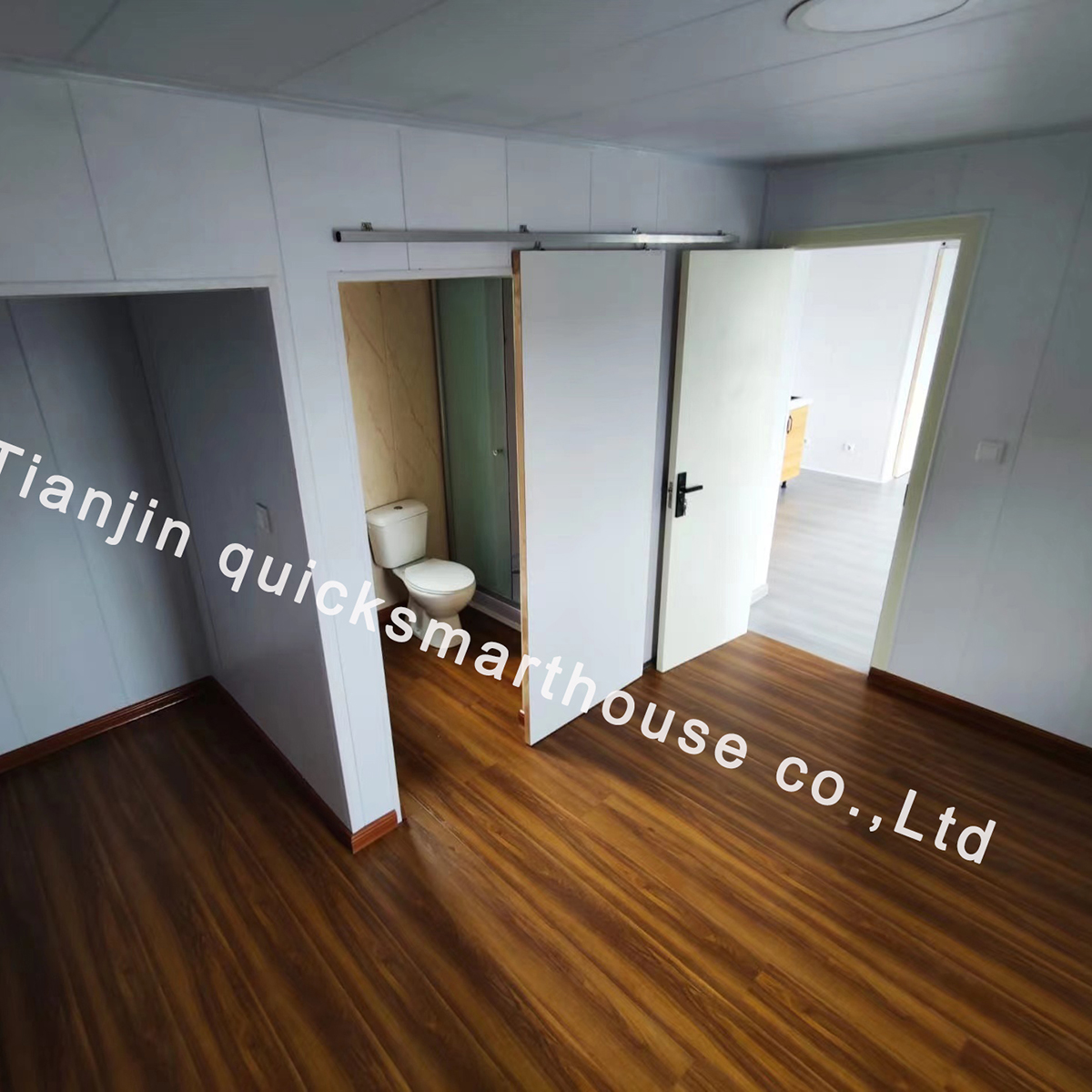 Luxury Fiberglass Sandwich Panel Bamboo Prefabricated Homes Steel Frame ...