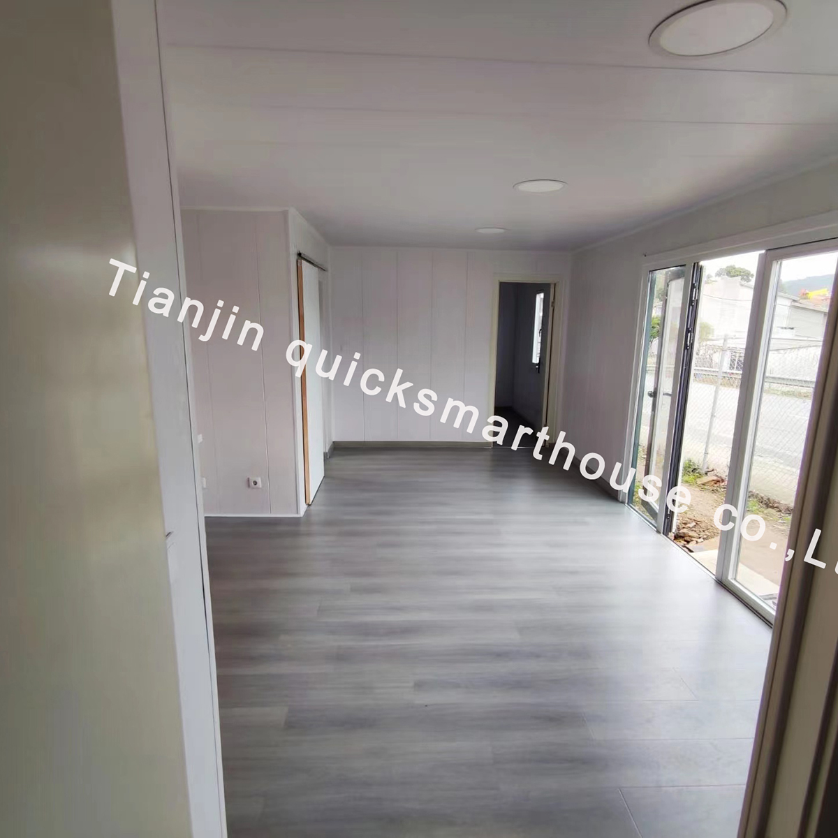 Luxury Fiberglass Sandwich Panel Bamboo Prefabricated Homes Steel Frame ...