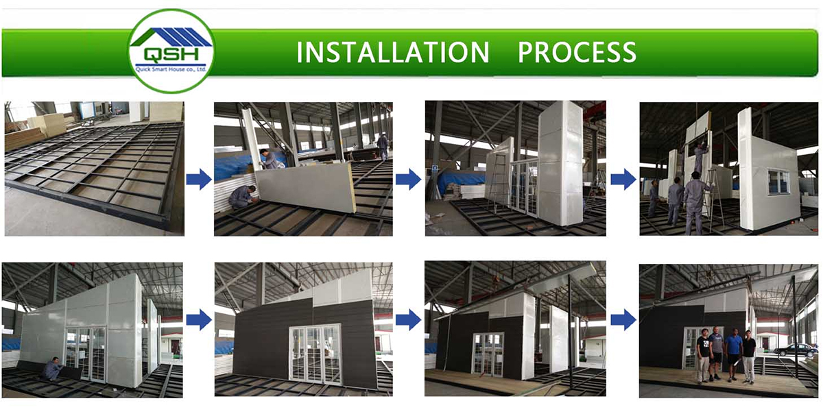 Prefabricated Pvc Plastic Sandwich Panel Bamboo House Design | Quick ...