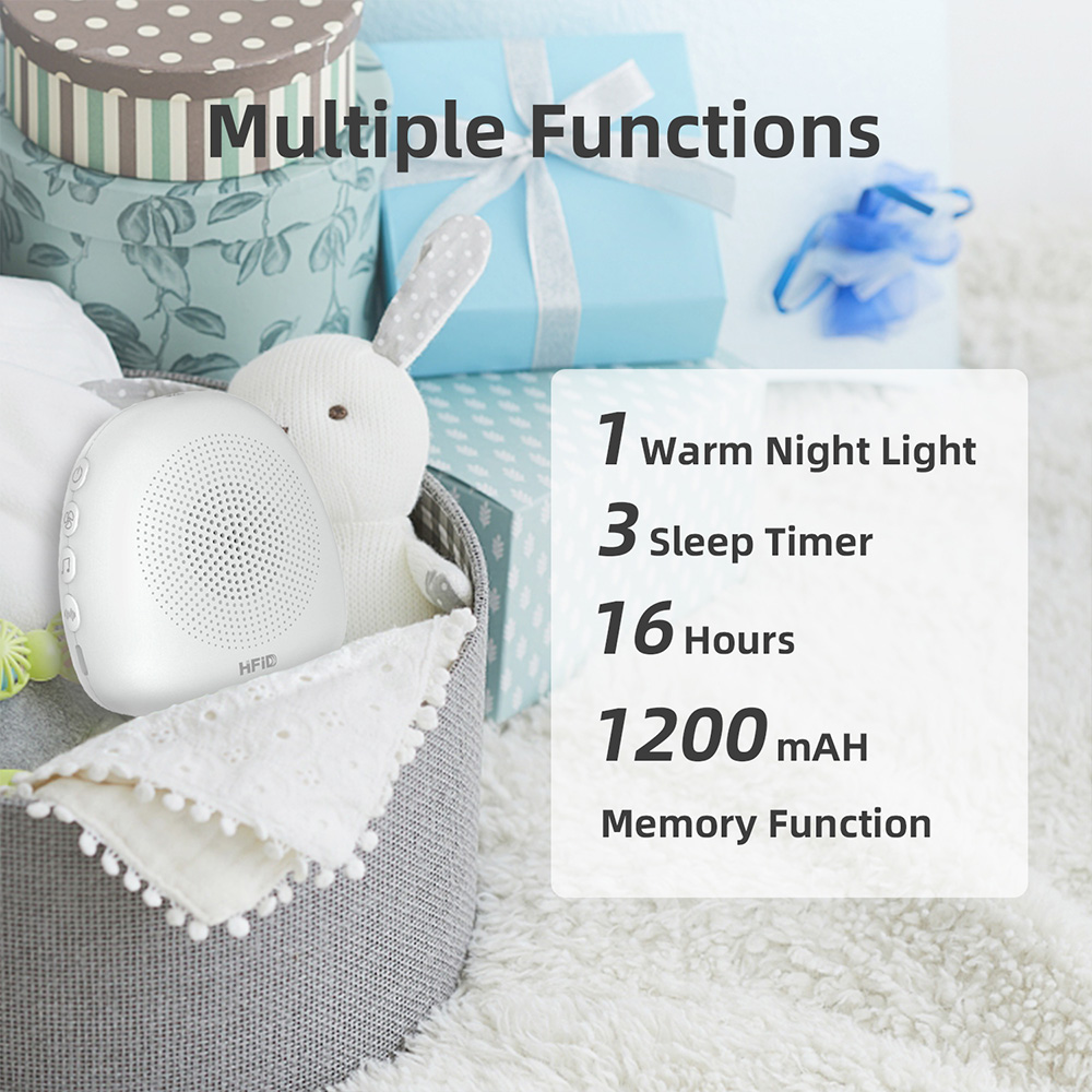 Hi-FiD Infant White Pink Noise Sleep Machine for Baby Sleeping ...