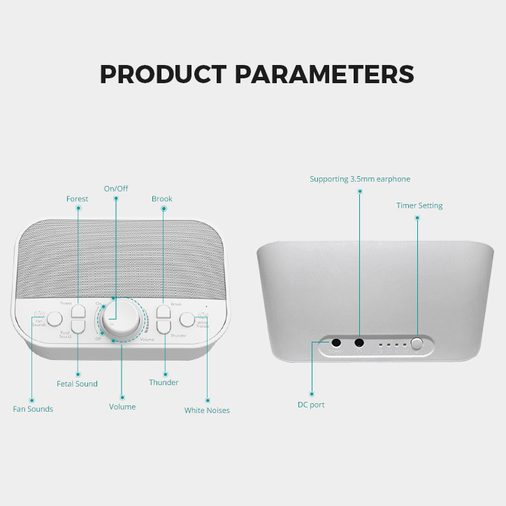 Hi-FiD Noise Sound Machine White Sleep Sound Machine Kids HFD-W01 | Hi-FiD