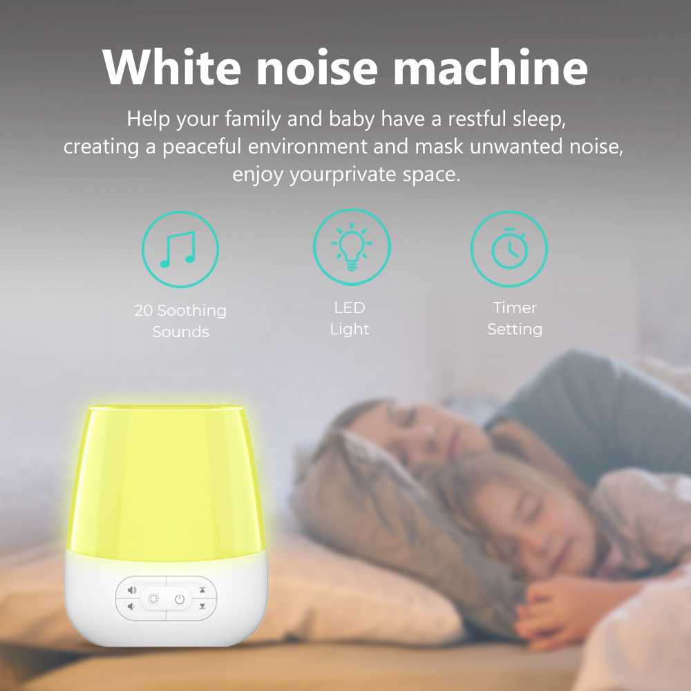 Hi-FiD White Noise Sleep Machine with Touch Control Night Light HFD-W10 ...