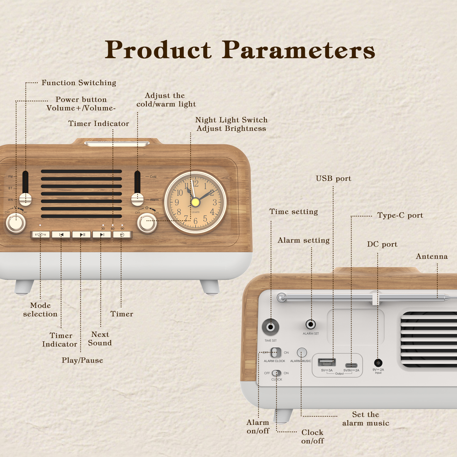 Hi-FiD Multifunctional Smart Sound Machine with FM Radio Wireless ...