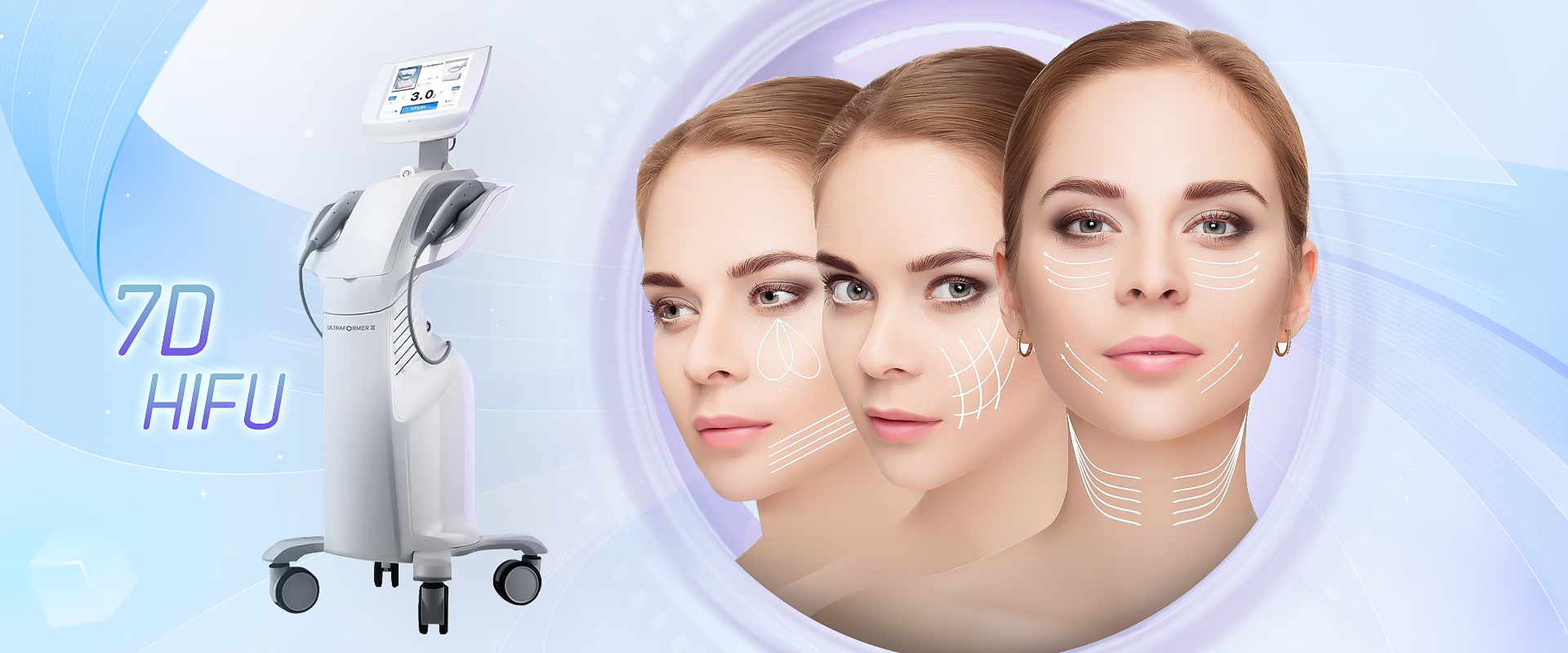 Máquina portátil HIFU 7D HF001