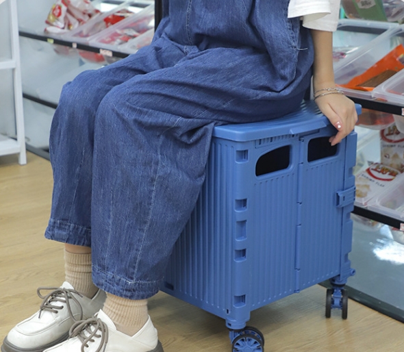 Zhongyi Foldable Utility Cart Folding Portable Roller Box Trolley ...