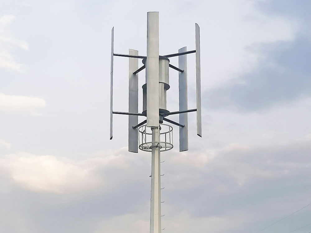 H-type Vertical Axis 10 KW Wind Turbine Landscape Type Permanent Magnet ...