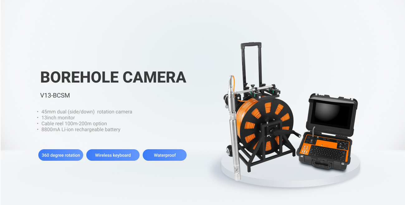 200m Waterproof 360 Degree View Deep Well Camera with Manual Focus ...