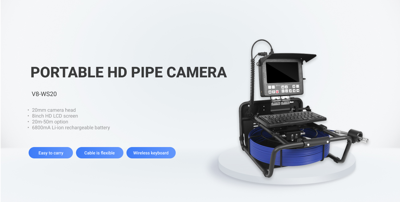 20mm AHD Pipe Inspection Camera System - Shenzhen Vicam Mechatronics Co ...