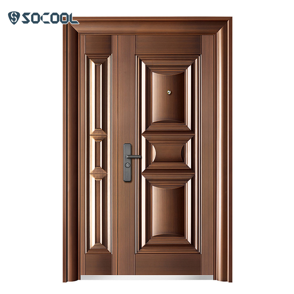 Front Metal Modern Exterior Security Steel Doors N-708
