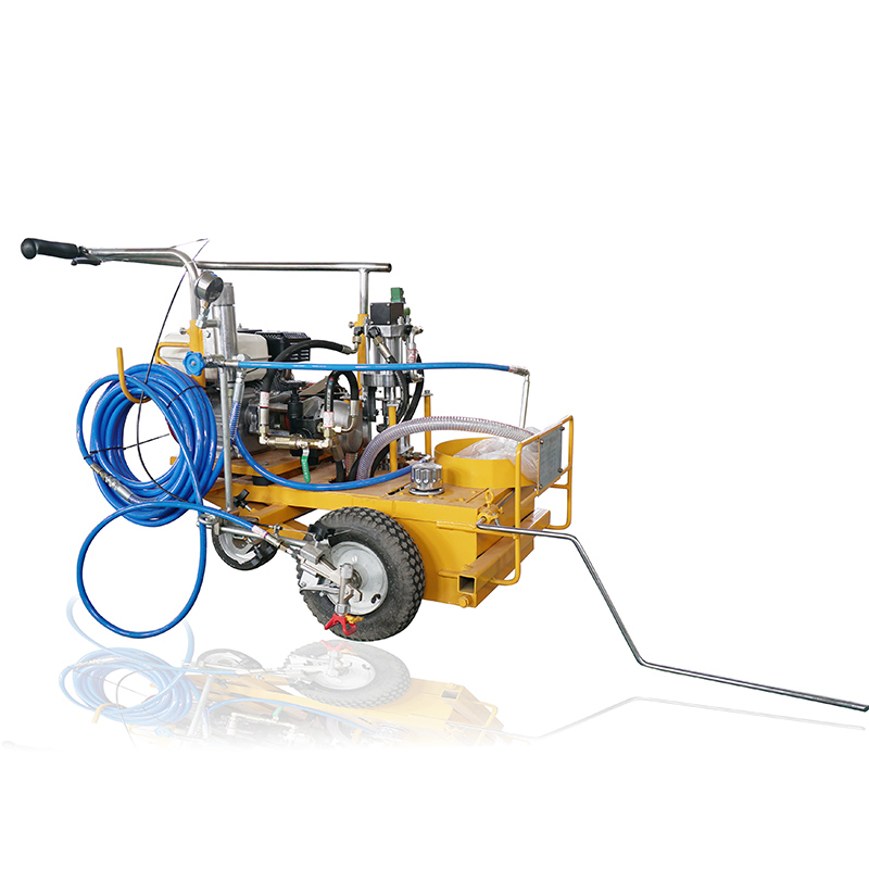 LXD-6L Hand Push High Pressure Airless Cold Paint Road Marking Machine ...