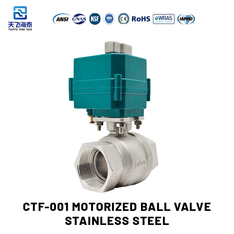 CTF-001 Super Small with High Torque motorized ball valve Stainless steel| Motorized Ball Valve ...