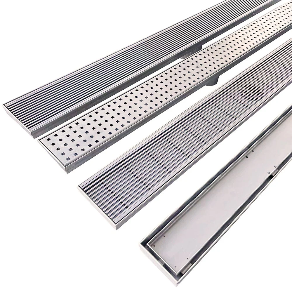 Custom Available Linear Floor Drain for Bath Stainless Steel Wedge Wire ...