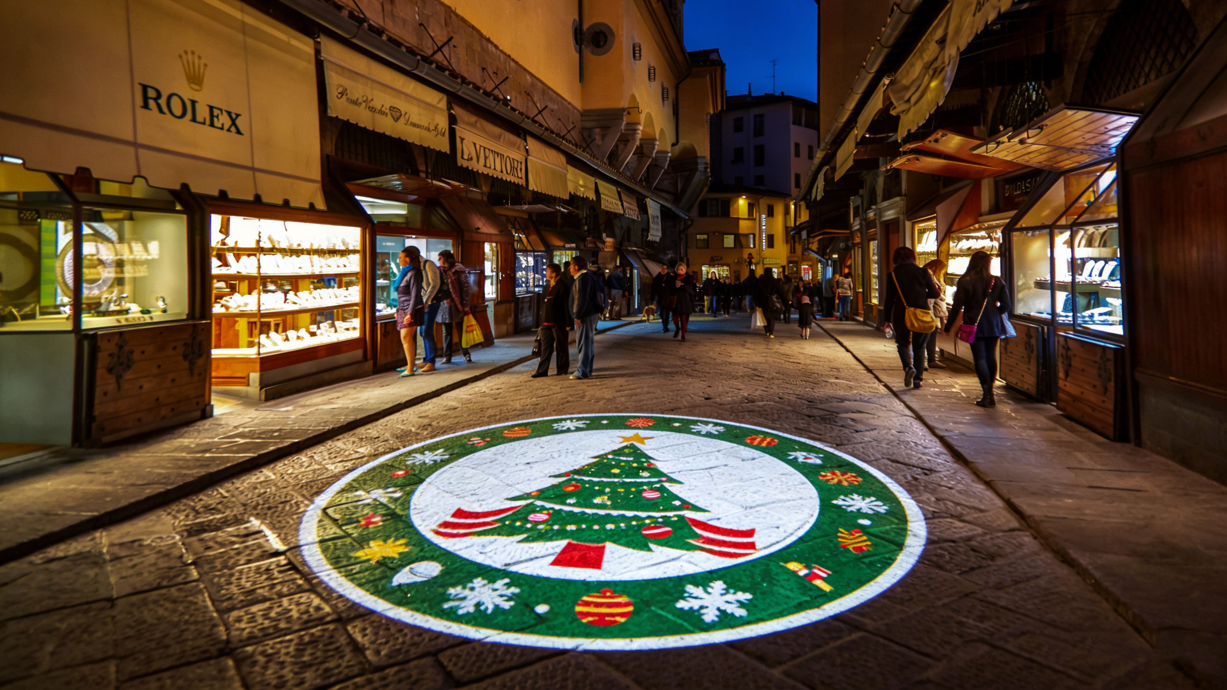 Christmas Projection Displays Paint City Streets & Facades with Festive ...