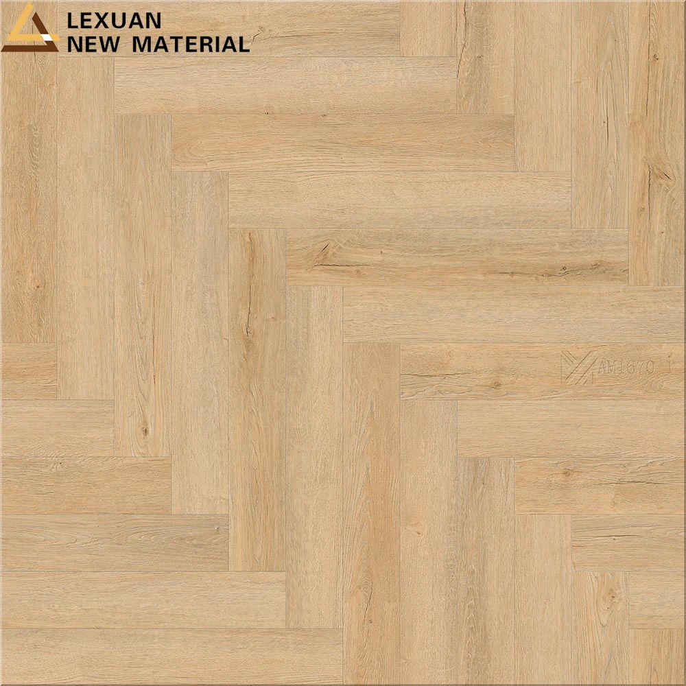 Piso de PVC de mosaico Unilin moderno Click Lock Lvt Diseño en espiga ...