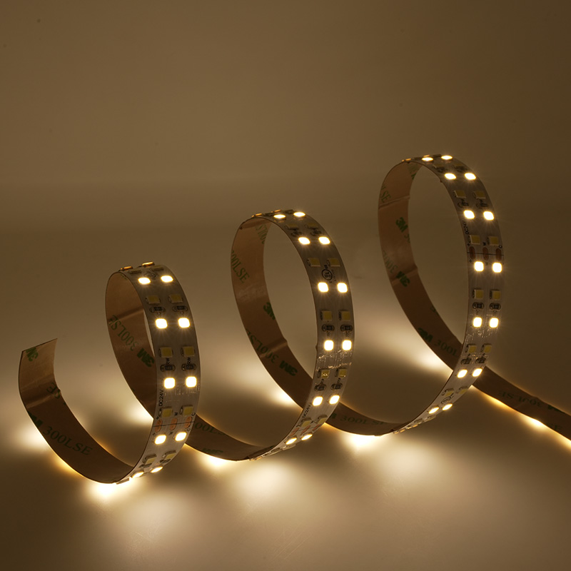 Adjustable 24V Dual Color White CCT LED Tape Dimmable 2700K-6500K 16 ...