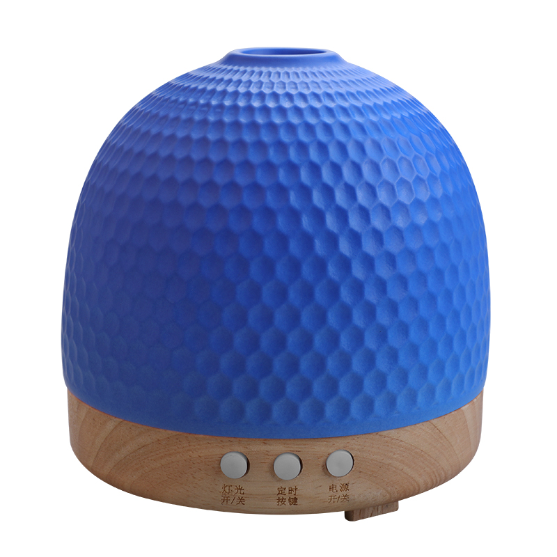 Diamond Colorful Solid Wood Base Ultrasonic Essential Oil Ceramic ...