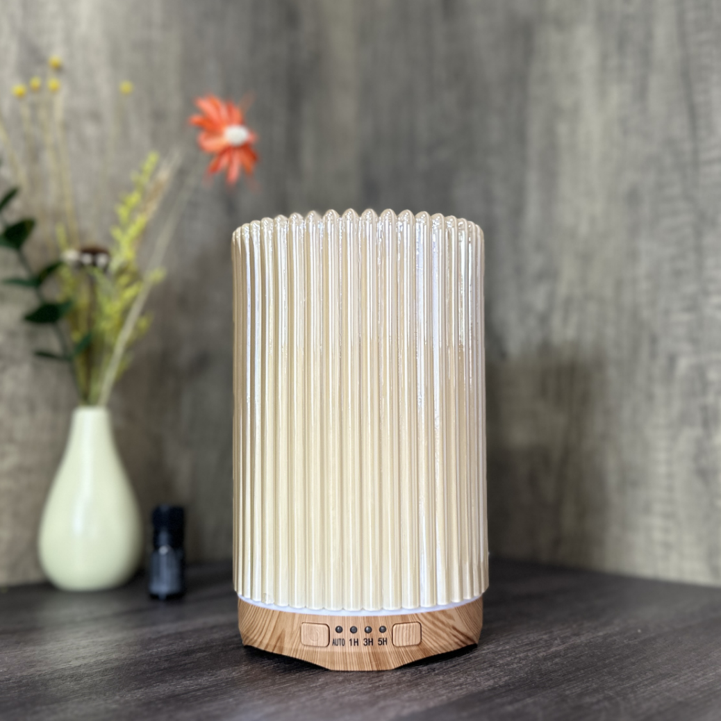 Glass Bamboo Essential Oil Aromatherapy Diffuser With Led Light - SQZ ...