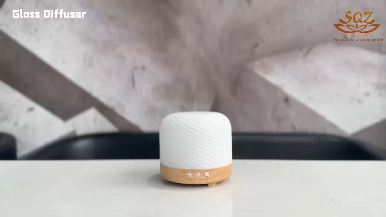 Matte Threaded Glass Top Cover Home Fragrance Scent Solid Wood Aroma ...