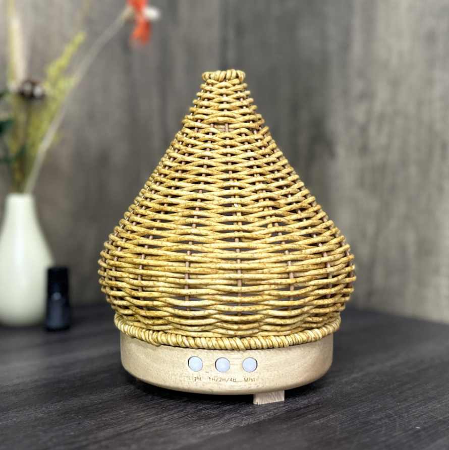 Woven Rattan Aroma Essenatial Oil Diffuser Eco-friendly Natural Wood ...