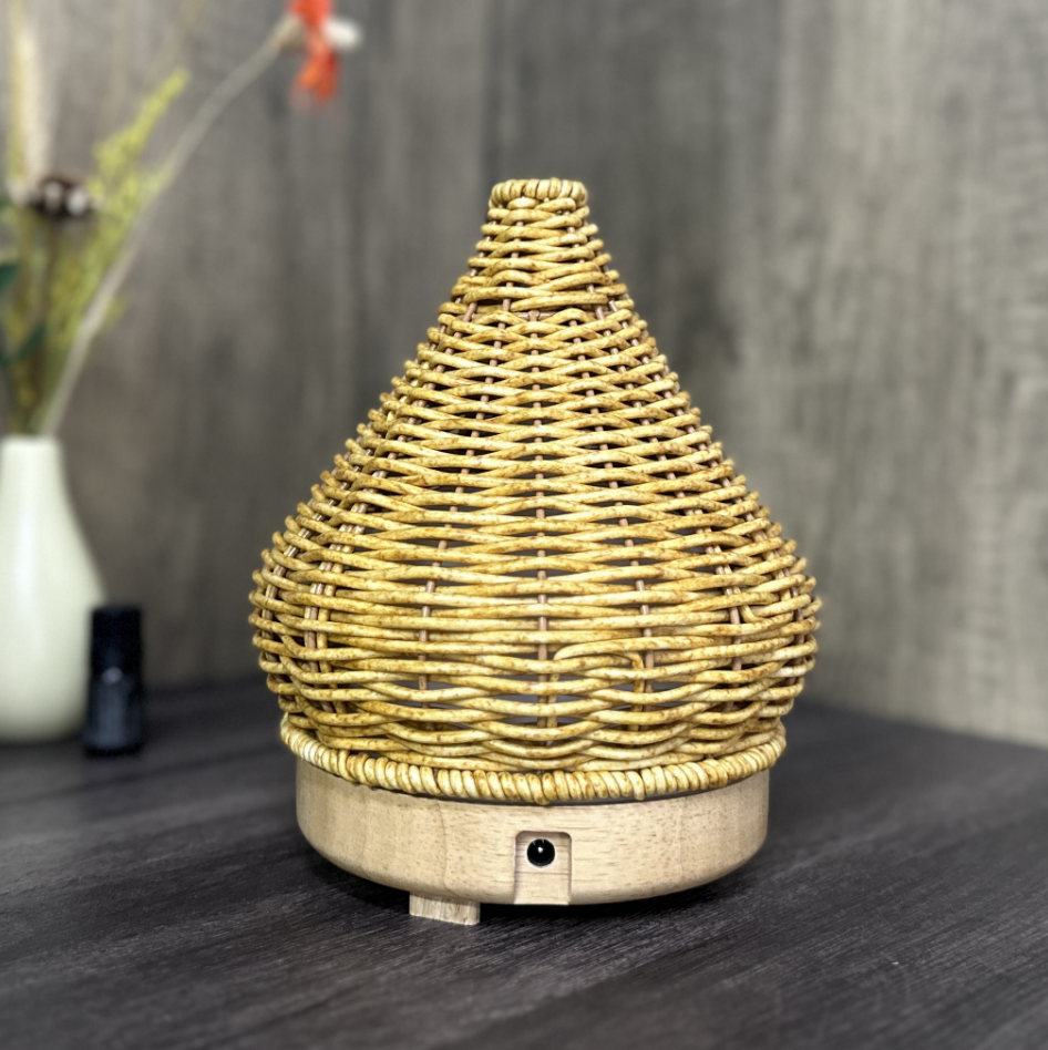 Woven Rattan Aroma Essenatial Oil Diffuser Eco-friendly Natural Wood ...