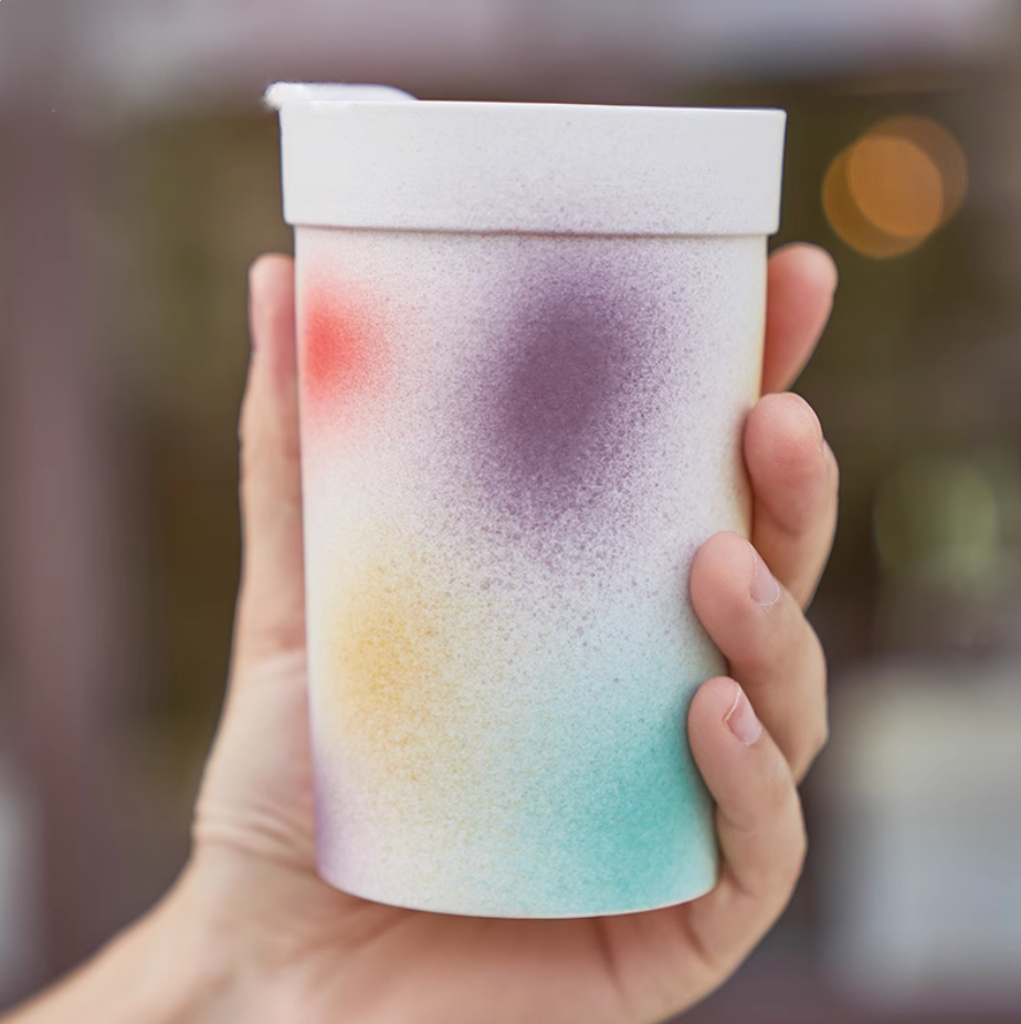 Double Layers Glazed Ceramic Travel Water Cup TCP02 | SQZ Diffuser