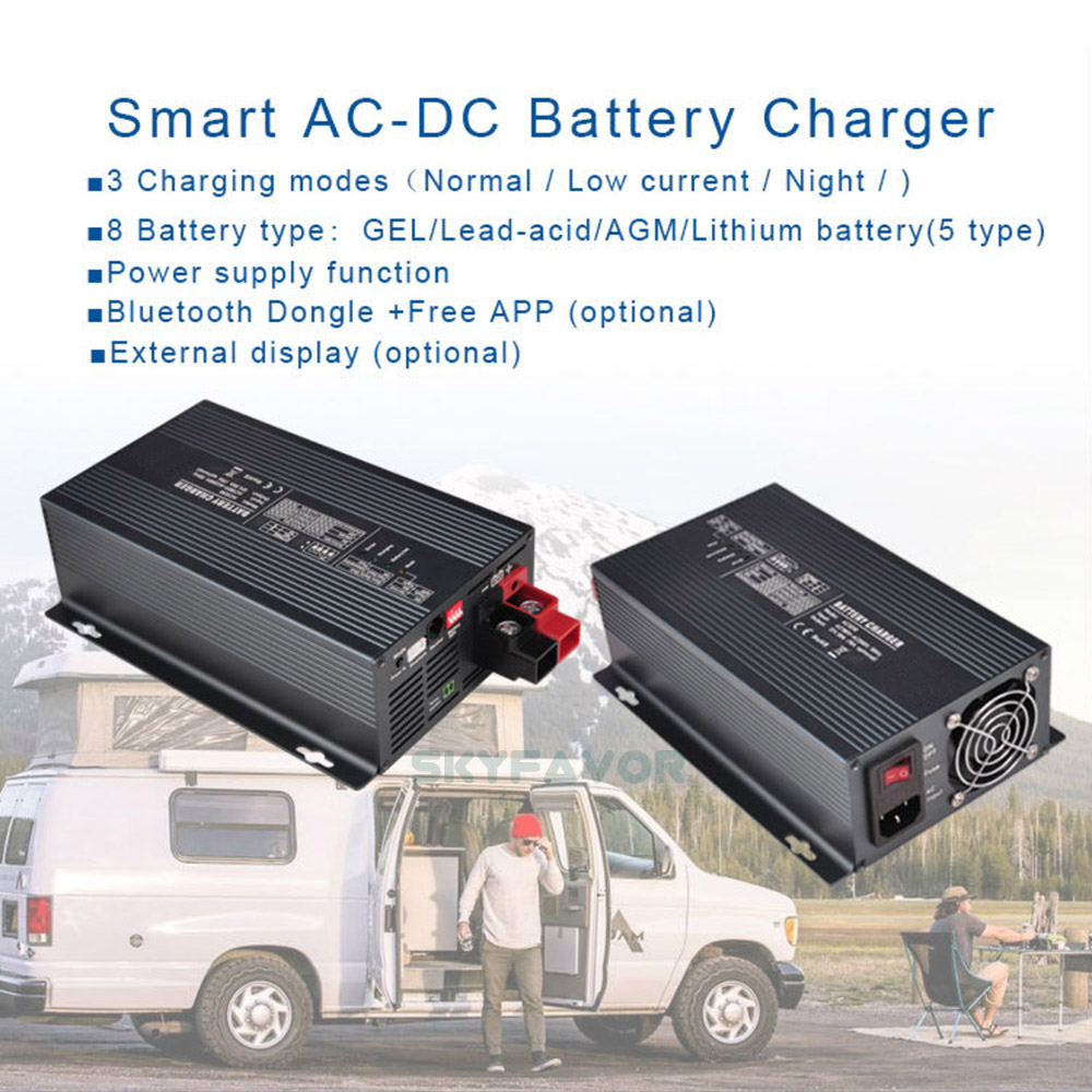 On-board Universal 48V Battery Charger 48V 10A Multi-function Automatic ...