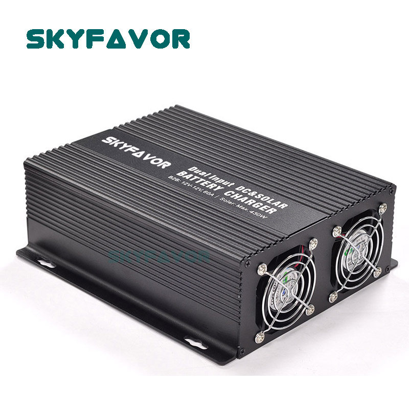 Dual Input Dc-dc Battery Charger 12V to 24V 25A and Solar 30A MPPT B2B ...