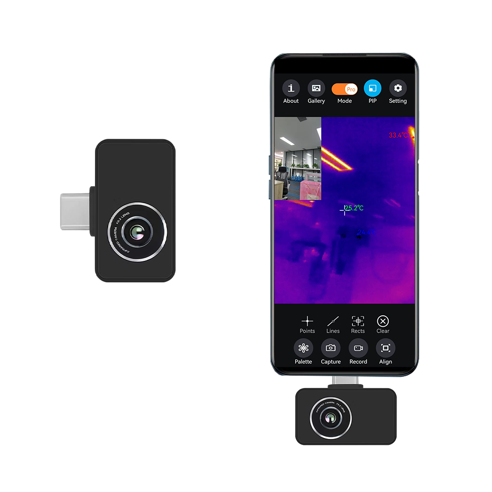 USB Infrared Thermal Imager Mobile Phone 256*192 Pixels Type-C with ...