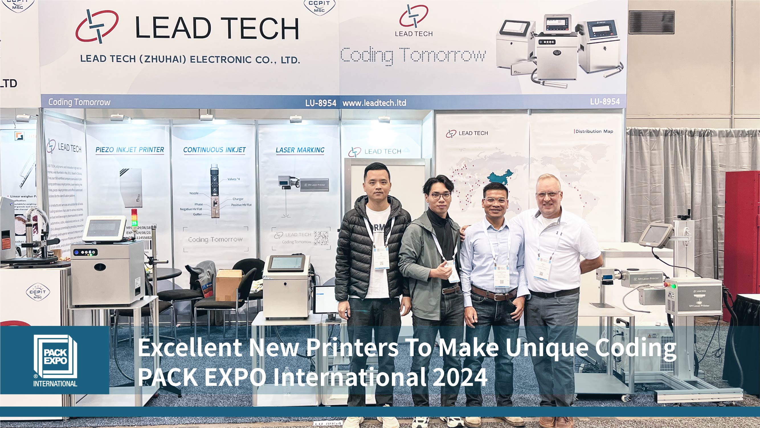독특한 코딩을 위한 우수한 새 프린터 | 팩 엑스포 인터내셔널 2024 - LEAD TECH