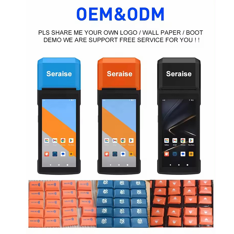 Android 13 POS 8-Core Handheld Mobile POS Machine Terminal With Printer ...