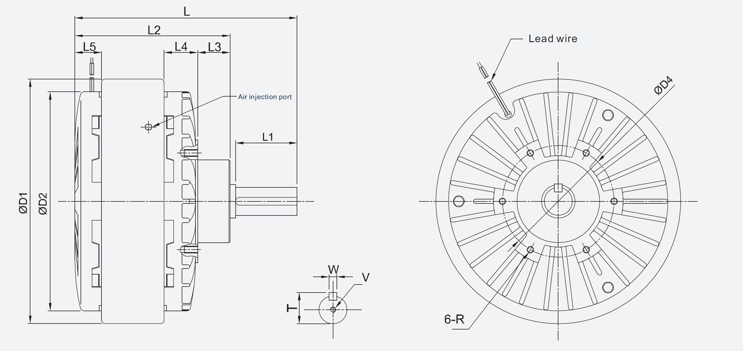 Natural Cooling Single Shaft Type PB Magnetic Particle Brake