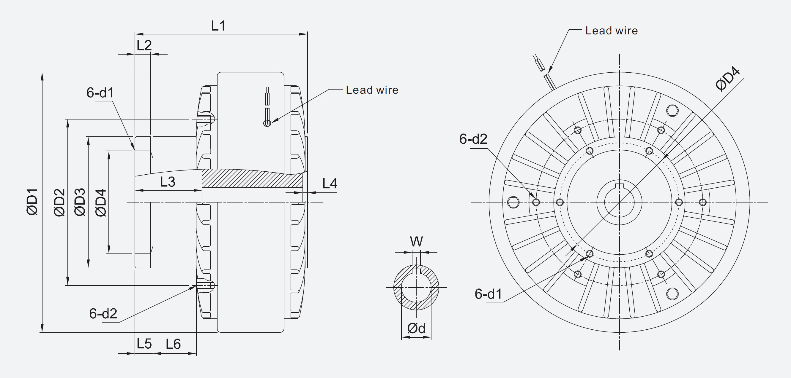 High Precision Low Mechanical Friction POC Magnetic Powder Clutchs