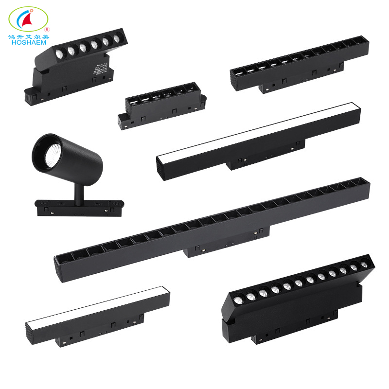 Hongsheng HOSHAEM Magnetic Track Light Embedded Set LED Grill Spotlight ...