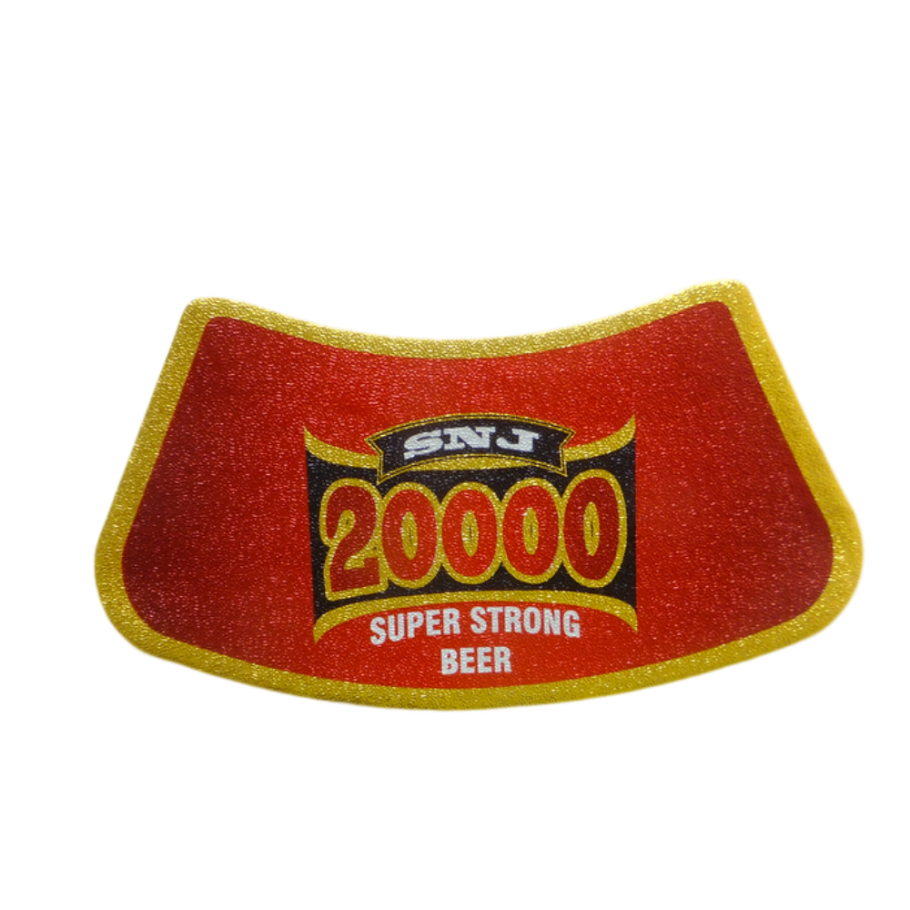 Custom Liquor Bottle Labels Aluminium Foil Beer Neck Bottle Label