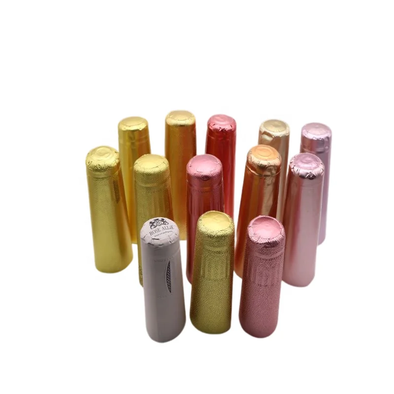 Custom Aluminum Foil Custom Champagne Capsule Aluminum Caps For Bottles