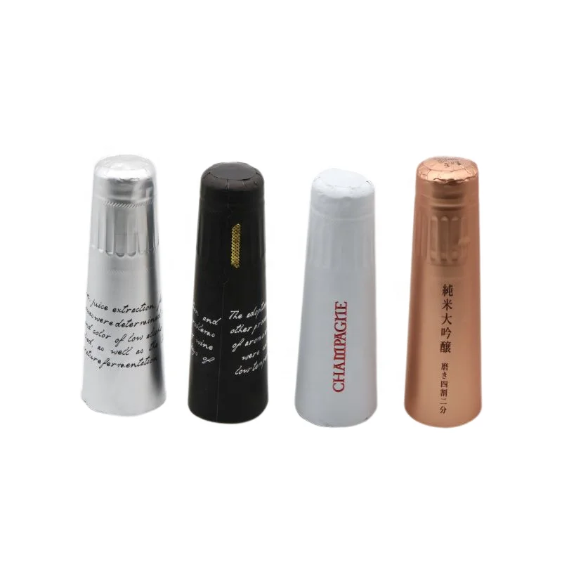 Gold Stamping Bottle Cap For Champagne Bottle Aluminum Foil Shrink Cap ...