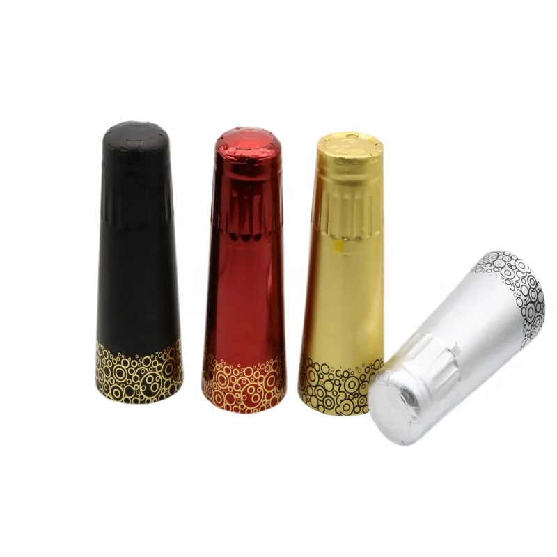 Sustainable Aluminum Foil Champagne Bottle Capsules Aluminum Wine Caps