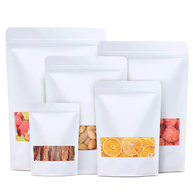 Custom Printed Food Grade Kraft Paper Pla Biodegradable Stand Up Pouch ...