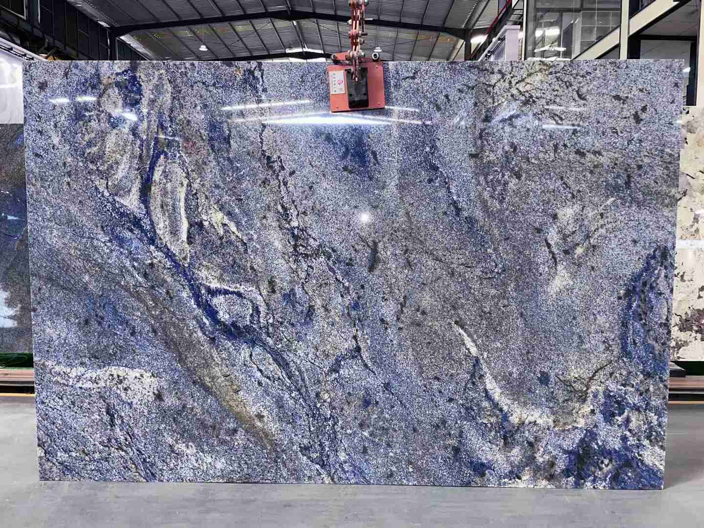Azul Bahia Blue Quartzite Slab for Kitchen Island -OEM & ODM Super Stone