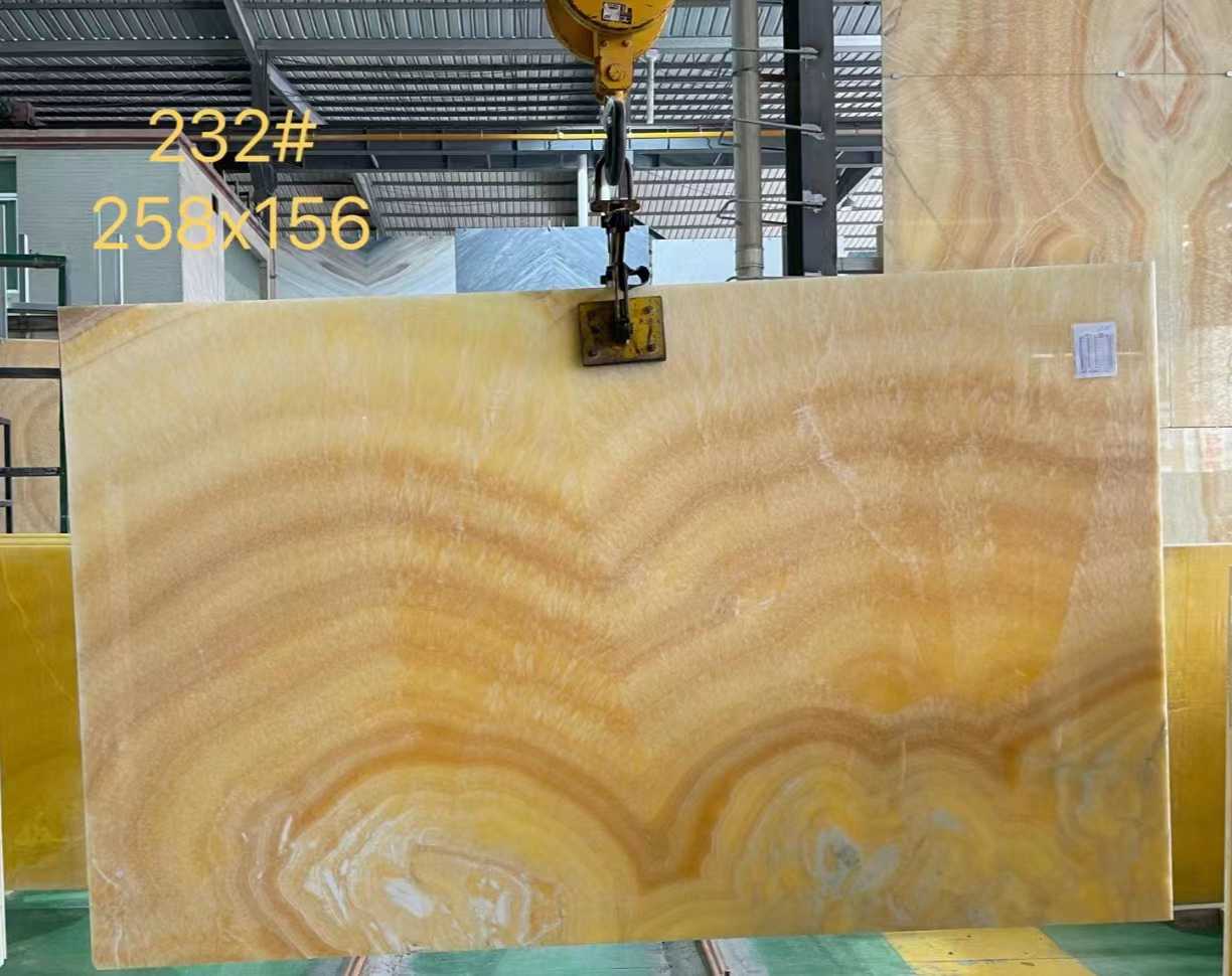 Losa de ónix de miel amarilla para baldosas de baño -OEM & ODM Super Stone