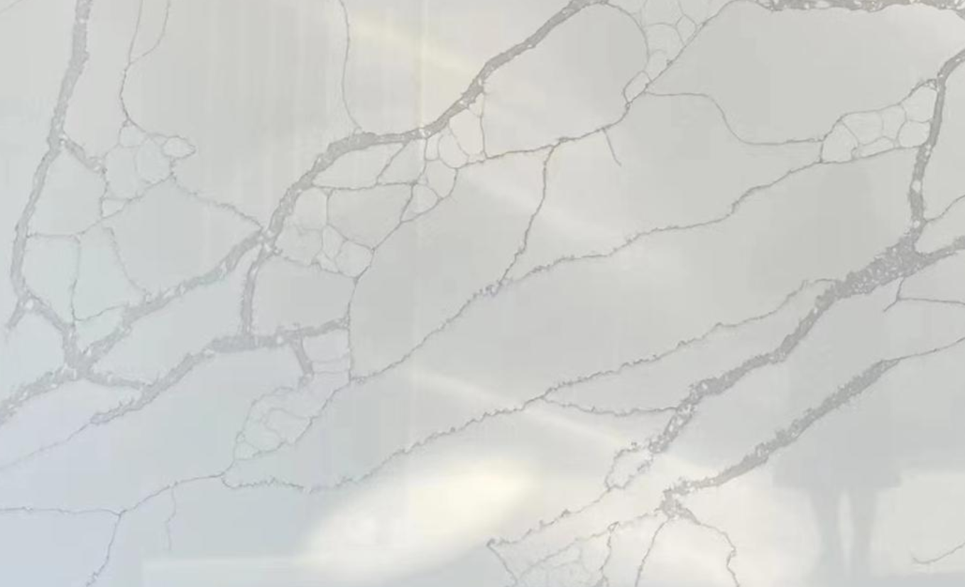 6518 Calacatta White Artificial Quartz Stone Slab -OEM & ODM Super Stone
