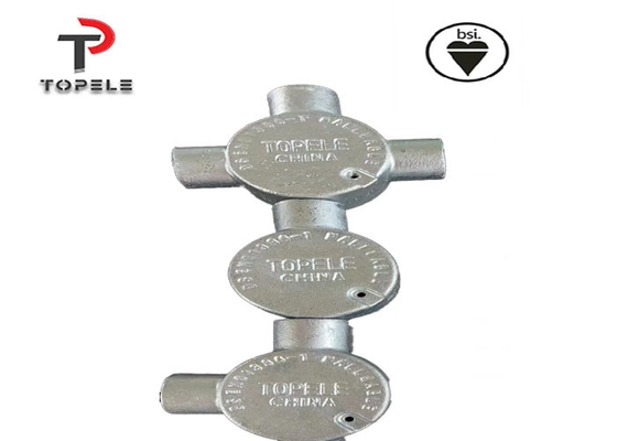 Galvanized Electrical Circular Junction Box 20mm 25mm Malleable Iron 3 ...