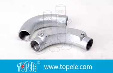 20MM 3 / 4â , 1â BS4568 GI Iron Elbow Malleable Iron Circular Junction ...