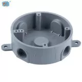 4"Round 5 Hole Aluminum Weatherproof Electrical Boxes Powder Coat